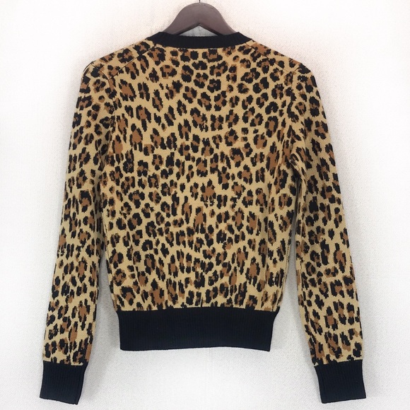 Frame Denim | Sweaters | Frame Cheetah Print Wool Blend Sweater | Poshmark